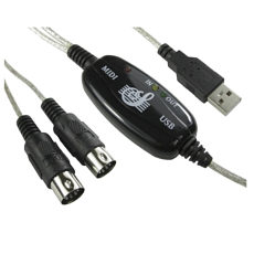 USB Midi Adapter USB to 2x 5 Pin Din Adapter Cable USB-MIDI2A | Cabledepot